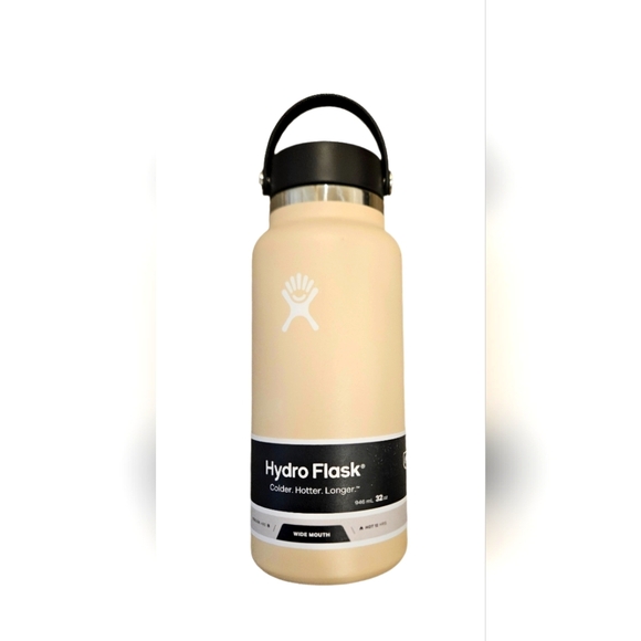 Hydro Flask | Dining | Hydroflask 32 Oz Tanbeige With Black Lid | Poshmark